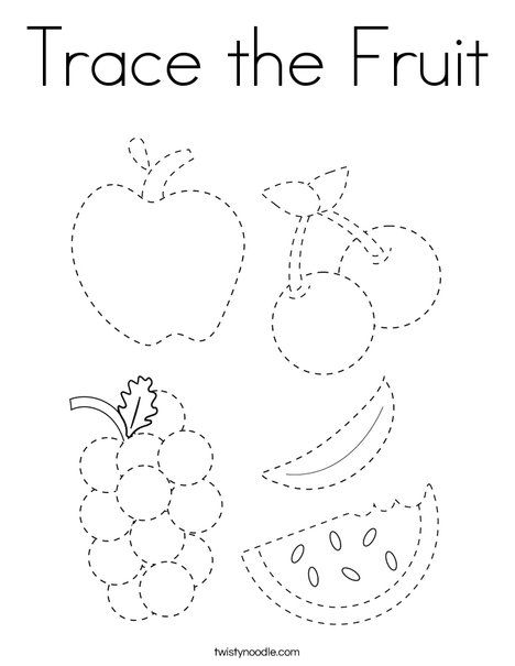 Fruit Coloring Worksheet