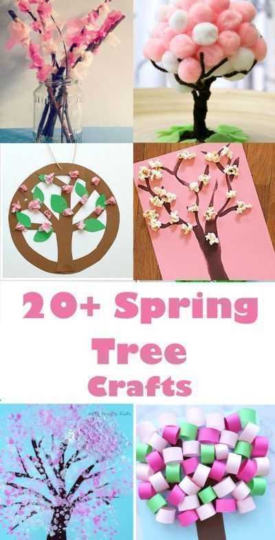 spring tree crafts – 20 plus kids crafts – amorecraftylife.com