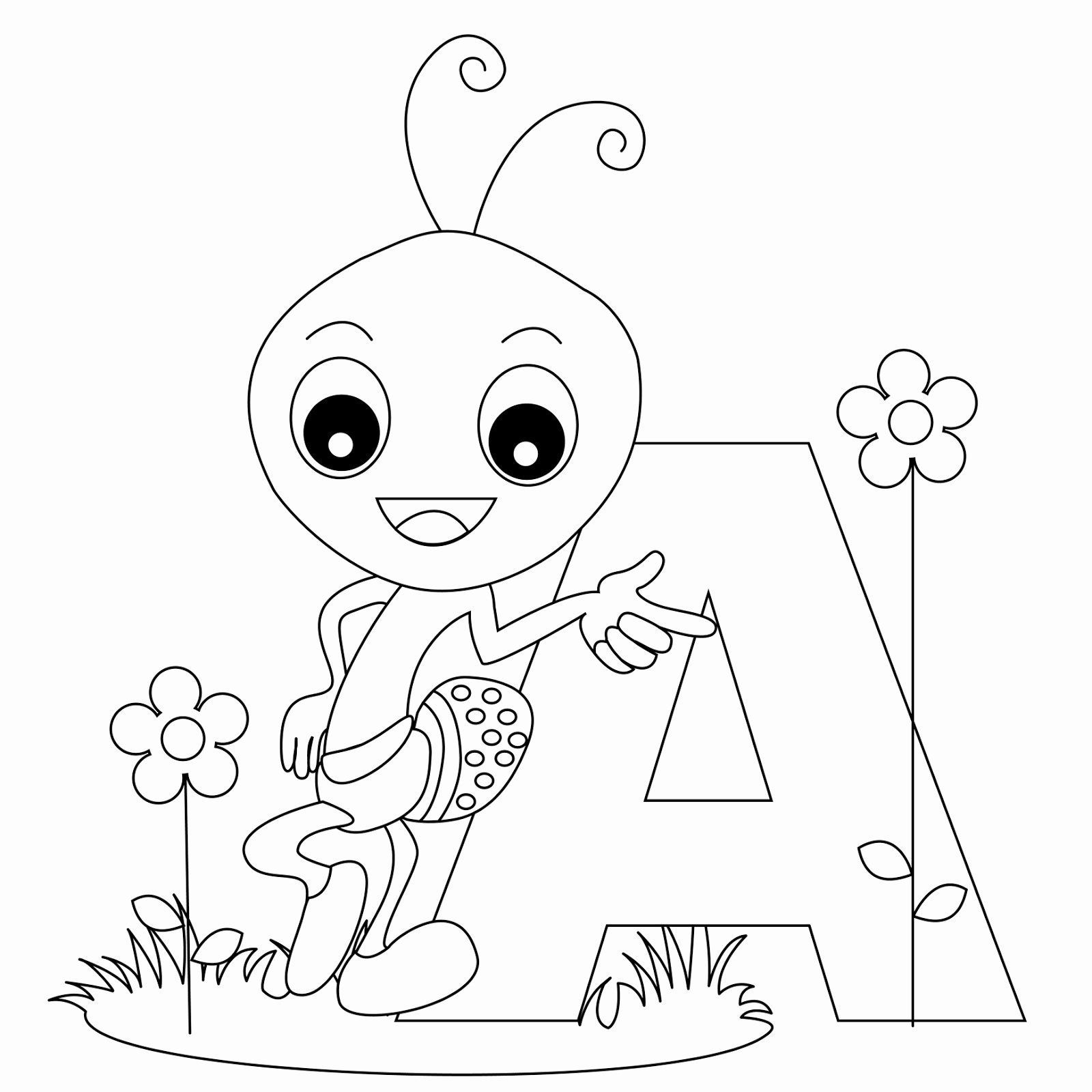 Alphabet Coloring Pages for toddlers