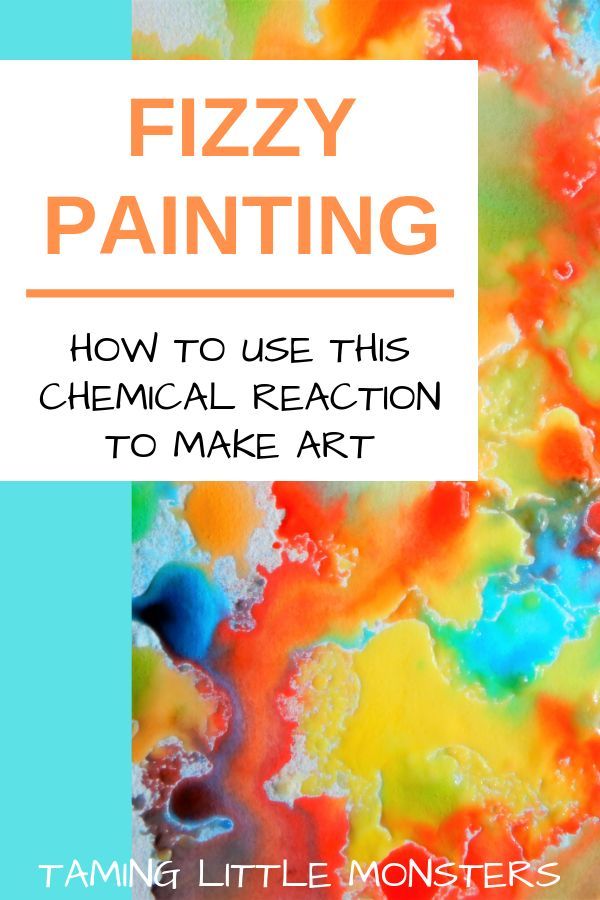 Fizzy Painting – STEM activity for kids – Taming Little Monsters