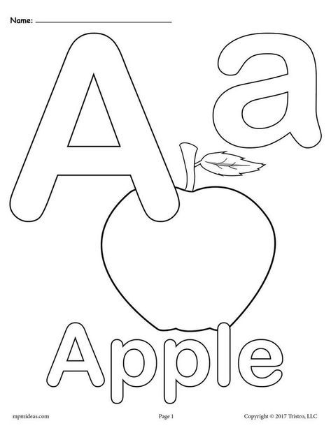 Alphabet Coloring Worksheets for 3 Year Olds | Coloring Pages Gallery