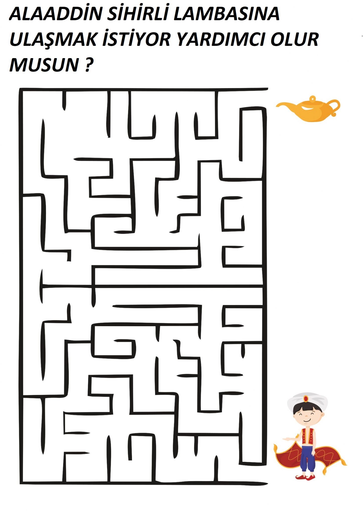 Labirent çalışma sayfaları